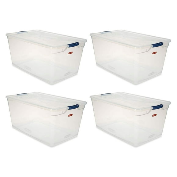 Plastic Totes in Plastic Storage Bins & Boxes | Clear - Walmart.com