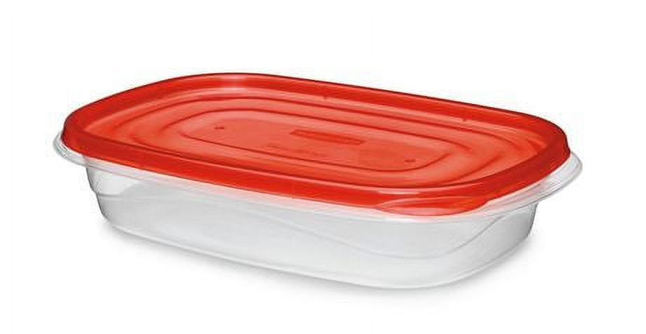 Rubbermaid Takealongs Food Storage Container, Rectangles Red (Pack of 6 ...