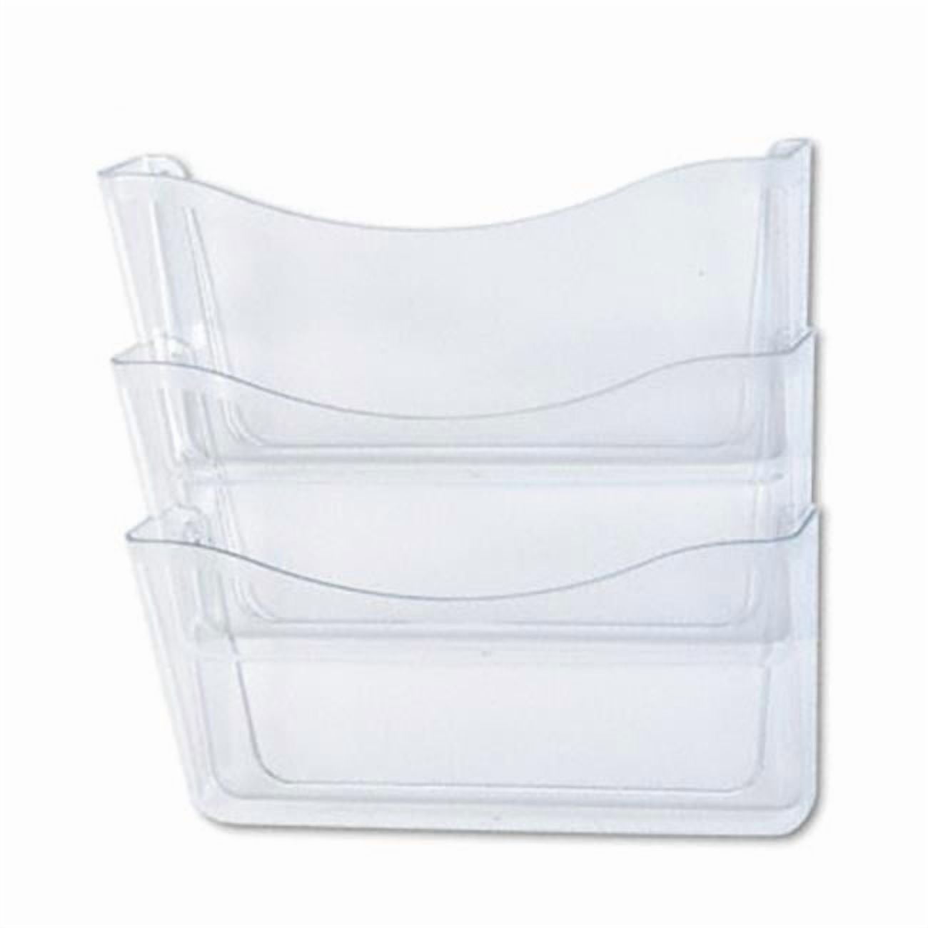 Rubbermaid Unbreakable 3 Pocket Wall File Set- Letter- Clear - Walmart.com