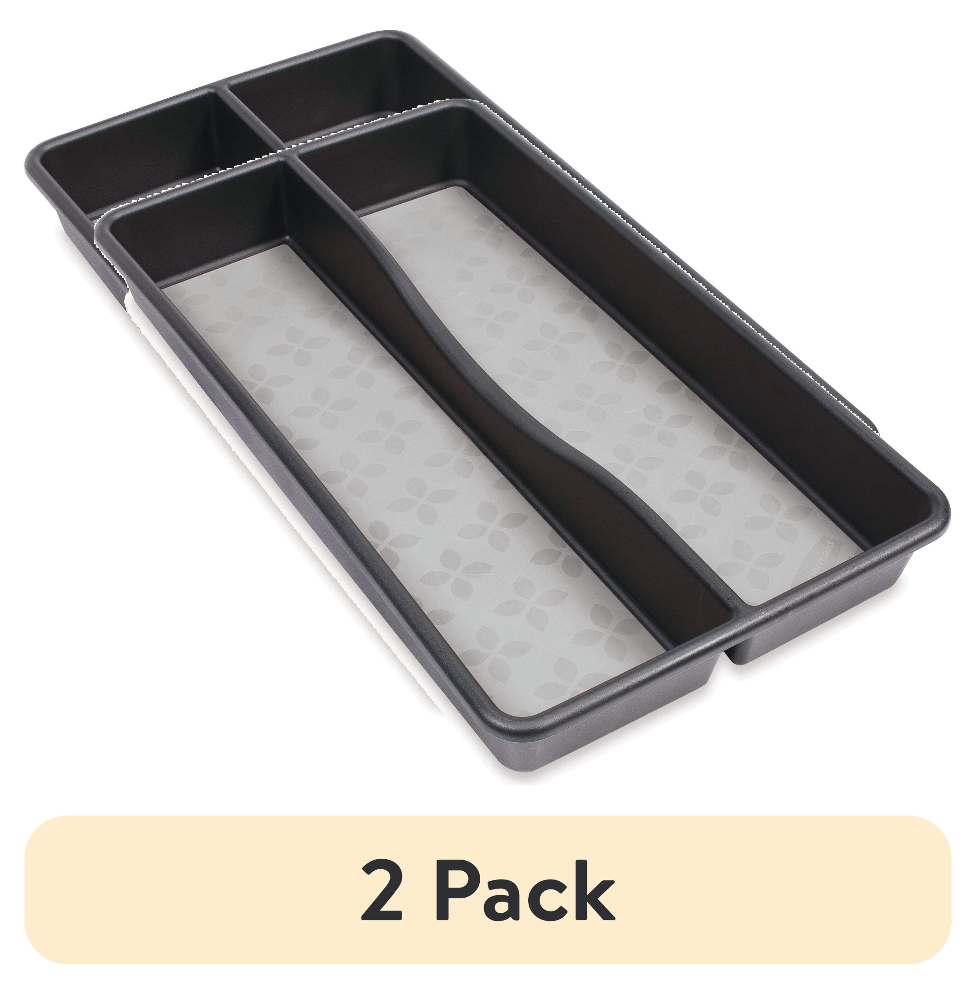 Brandclub - (2 pack) Rubbermaid, Utensil Organizer with No Slip Grip, Gray