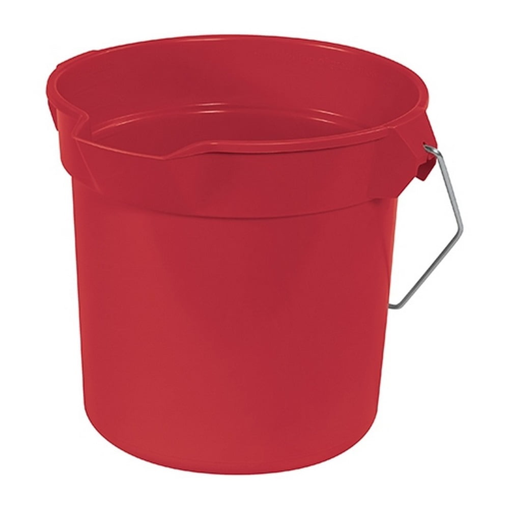 Rubbermaid Utility Bucket with Spout 10 Quart Red - Walmart.com