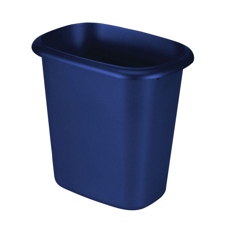 Rubbermaid Vanity Wastebasket 10" X 10" X 7-1/4" Rectangular Plastic ...