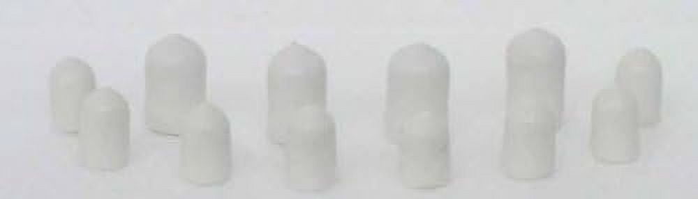 Rubbermaid White Plastic Shelf End Caps for Wire Shelves, Pack of 12 ...