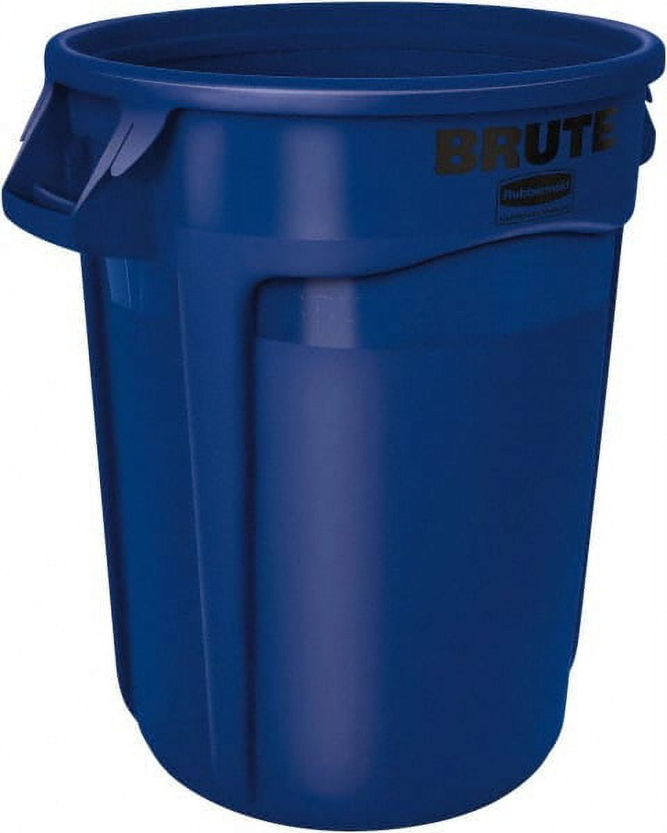 Rubbermaid fg262000blue 20 Gal Round Blue Trash Can Polyethylene ...