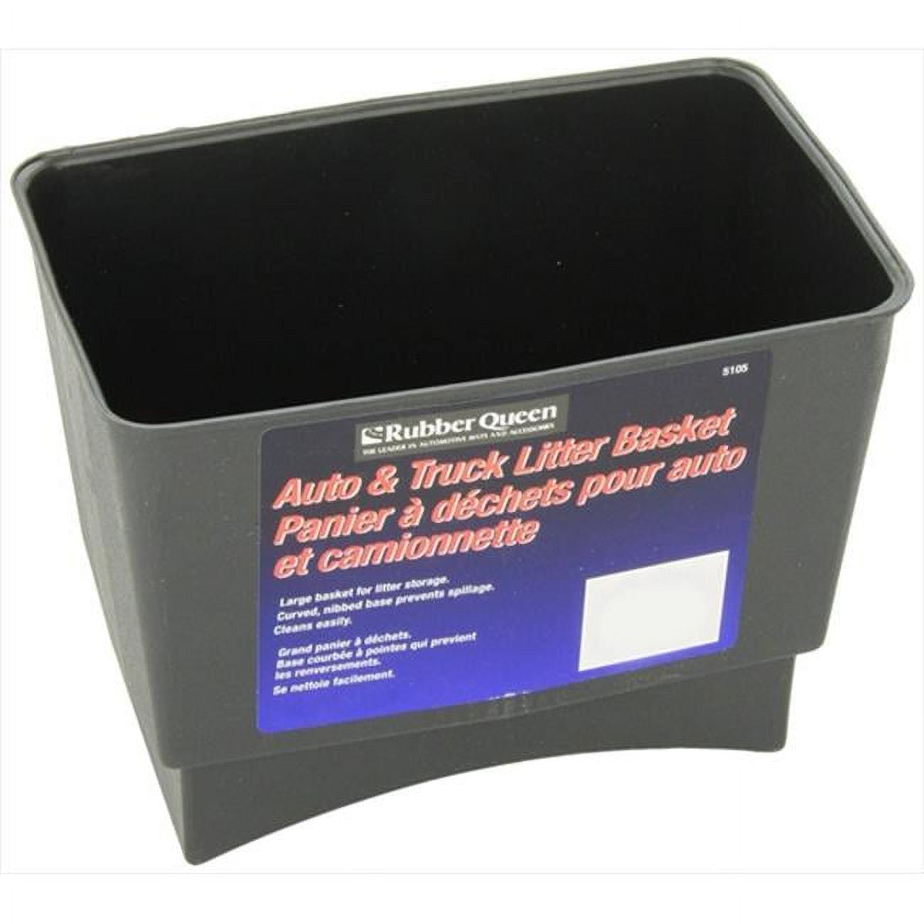 Rubberqueen 51051 Plastic Litter Basket - Black - Walmart.com