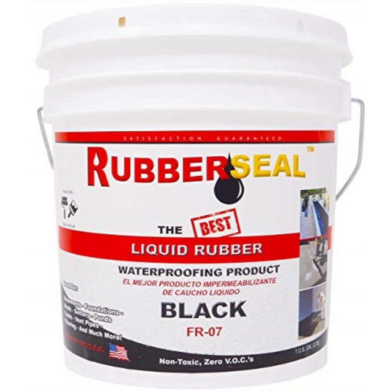Rubberseal™ Liquid Rubber Waterproofing Roll On – 1 Gallon Black ...