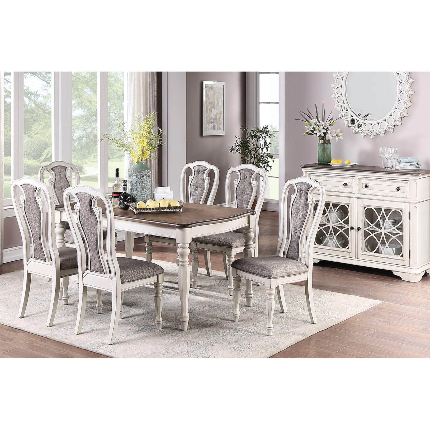 Rubberwood Veneer & 4 - Leg Base - Stable Structure, Versatile Use ...