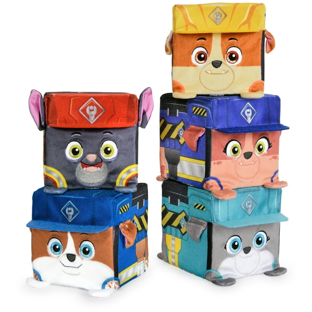 Rubble & Crew, 4-Inch Cube-Shaped Plush Toy for Kids Ages 3+ (Styles ...