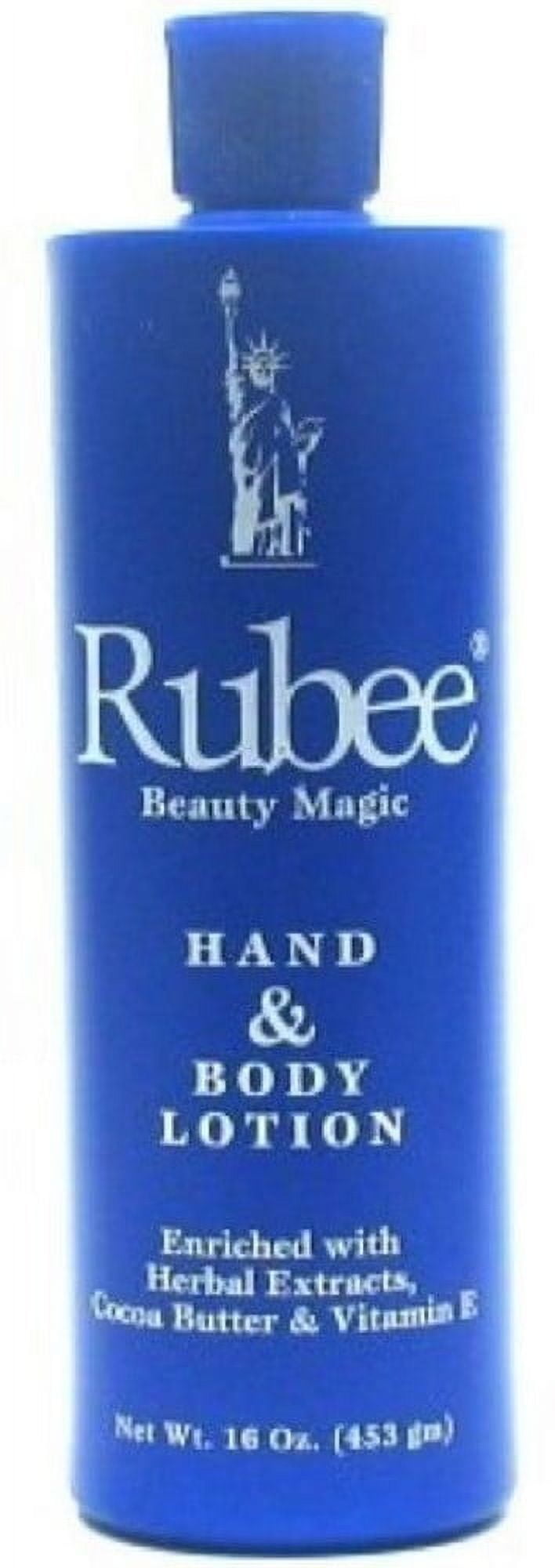 Rubee Hand & Body Lotion 16 oz, Enriched with Herbal Extracts and ...