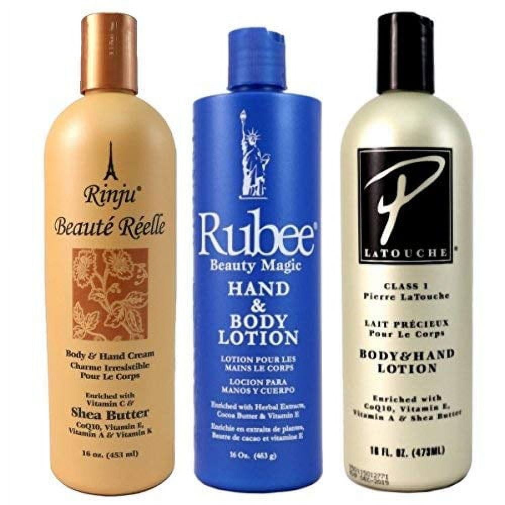 Rubee, Pierre La Touche & Rinju Beaute Reelle Lotion 16 oz. (Set of 3 ...