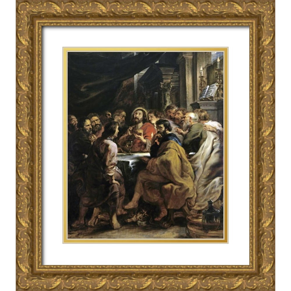 Rubens, Peter Paul 12x14 Gold Ornate Wood Framed with Double Matting Museum Art Print Titled ...