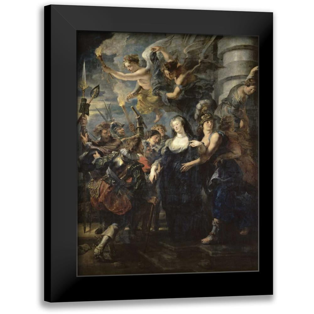 Rubens, Peter Paul 15x18 Black Modern Framed Museum Art Print Titled - The Flight From Blois ...