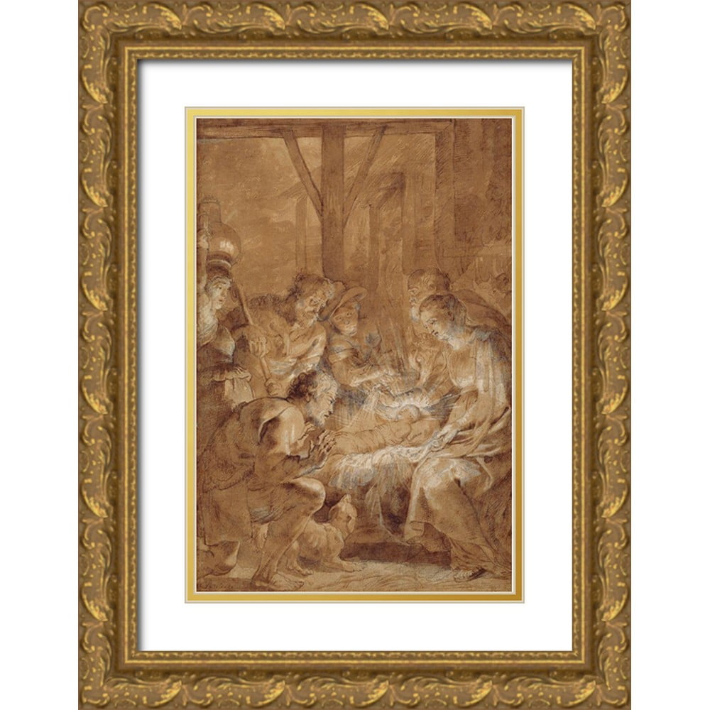 Rubens, Peter Paul 17x24 Gold Ornate Wood Framed with Double Matting Museum Art Print Titled ...