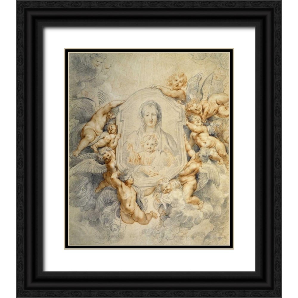 Rubens, Peter Paul 26x30 Black Ornate Wood Framed with Double Matting ...