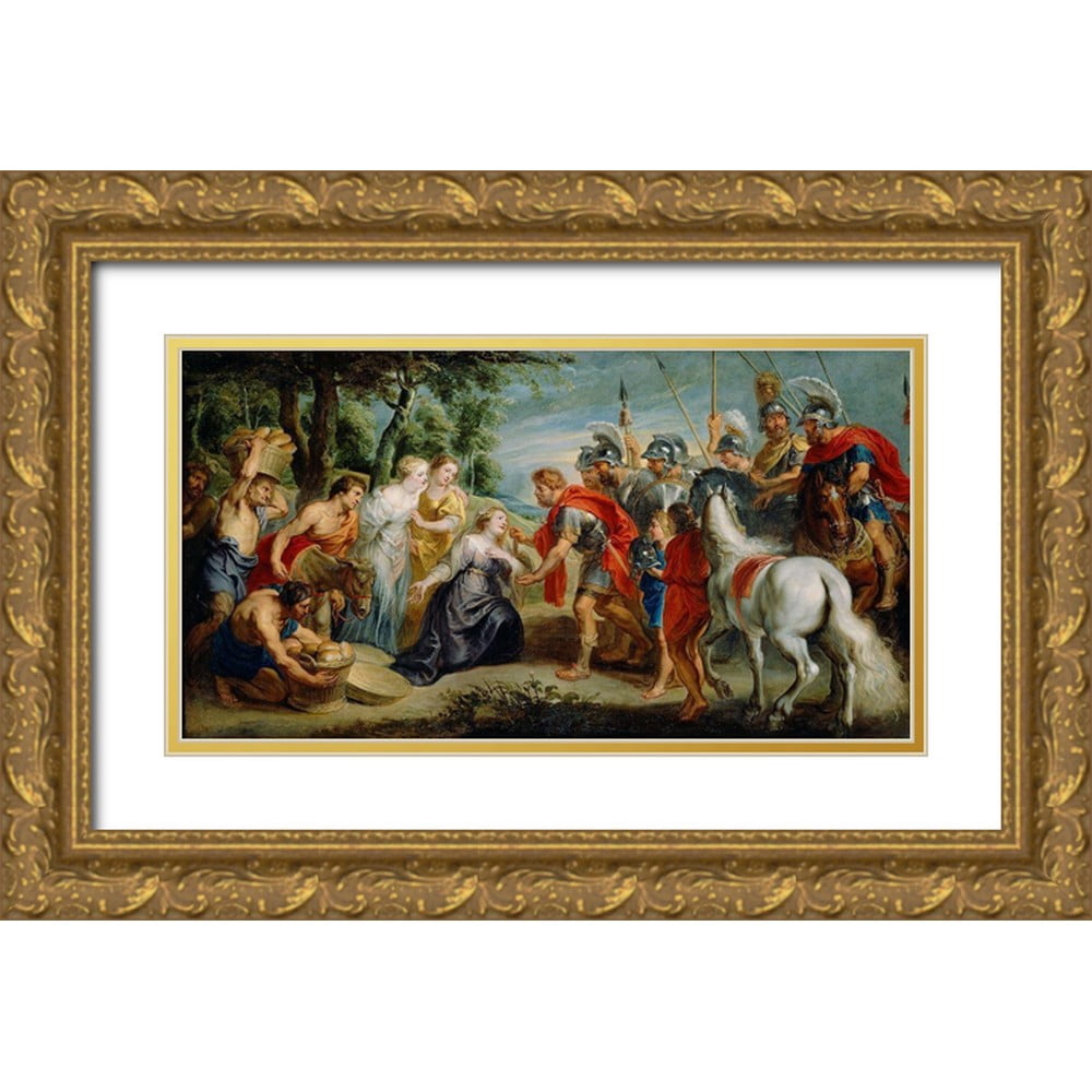 Peter Paul Rubens, Workshop of 32x19 Gold Ornate Wood Framed with ...