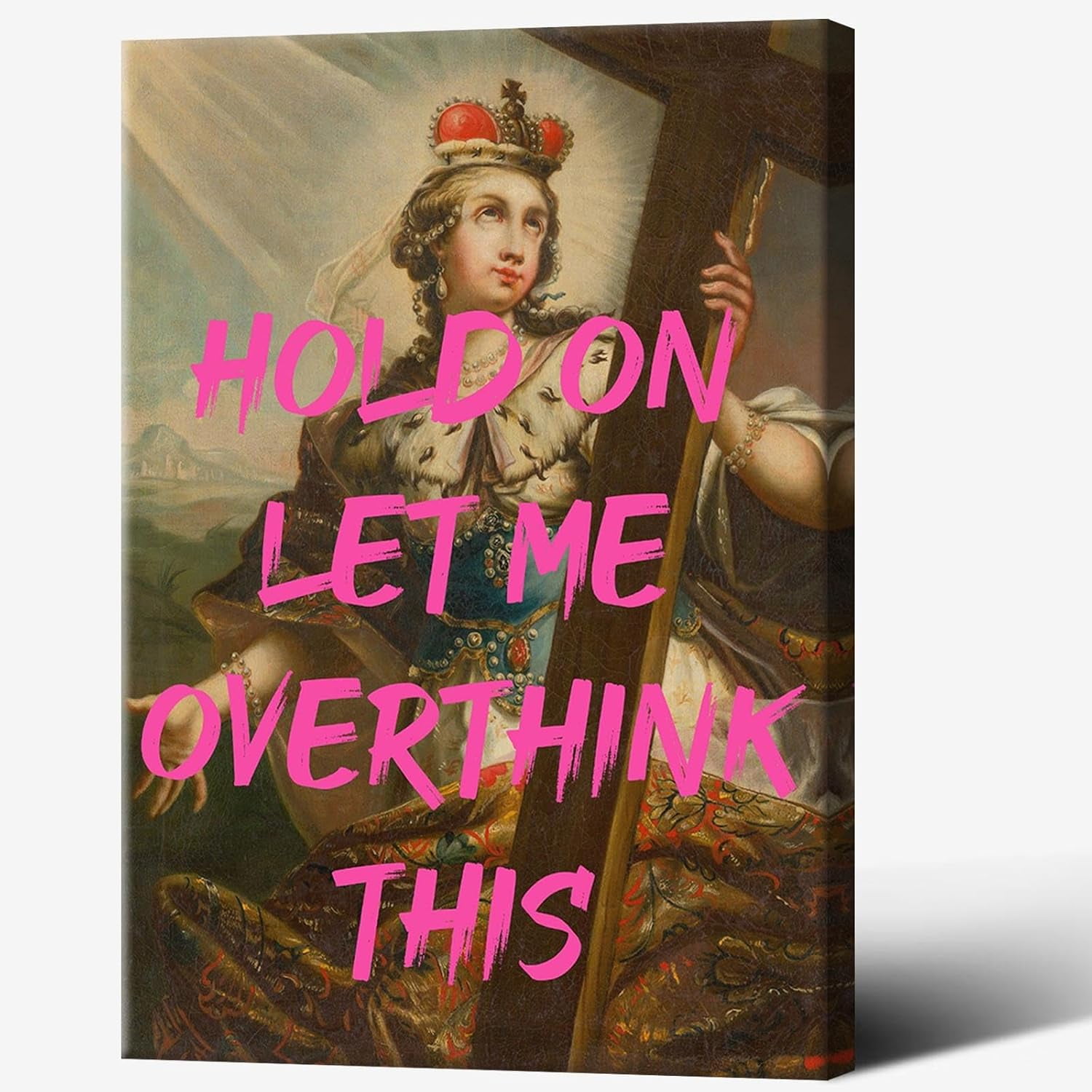 Rubeoxn Retro Victorian Gallery Poster Pink Letter Minimalist Preppy ...