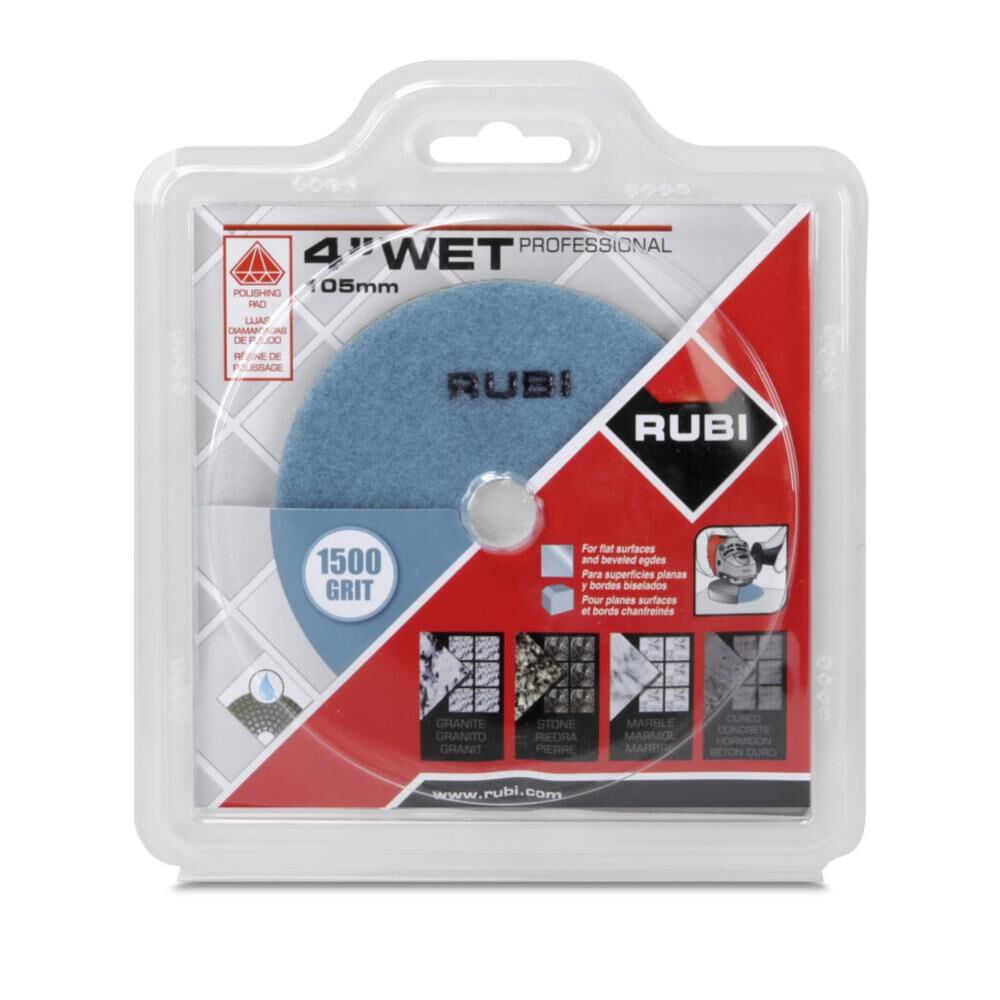 Rubi Tools Resin Wet Polishing Pad 1500 Grit 4 In. - Walmart.com