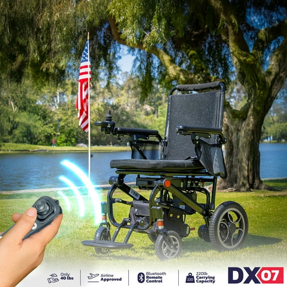 Rubicon DX07 All Terrain Foldable Electric Wheelchairs for Adults ...
