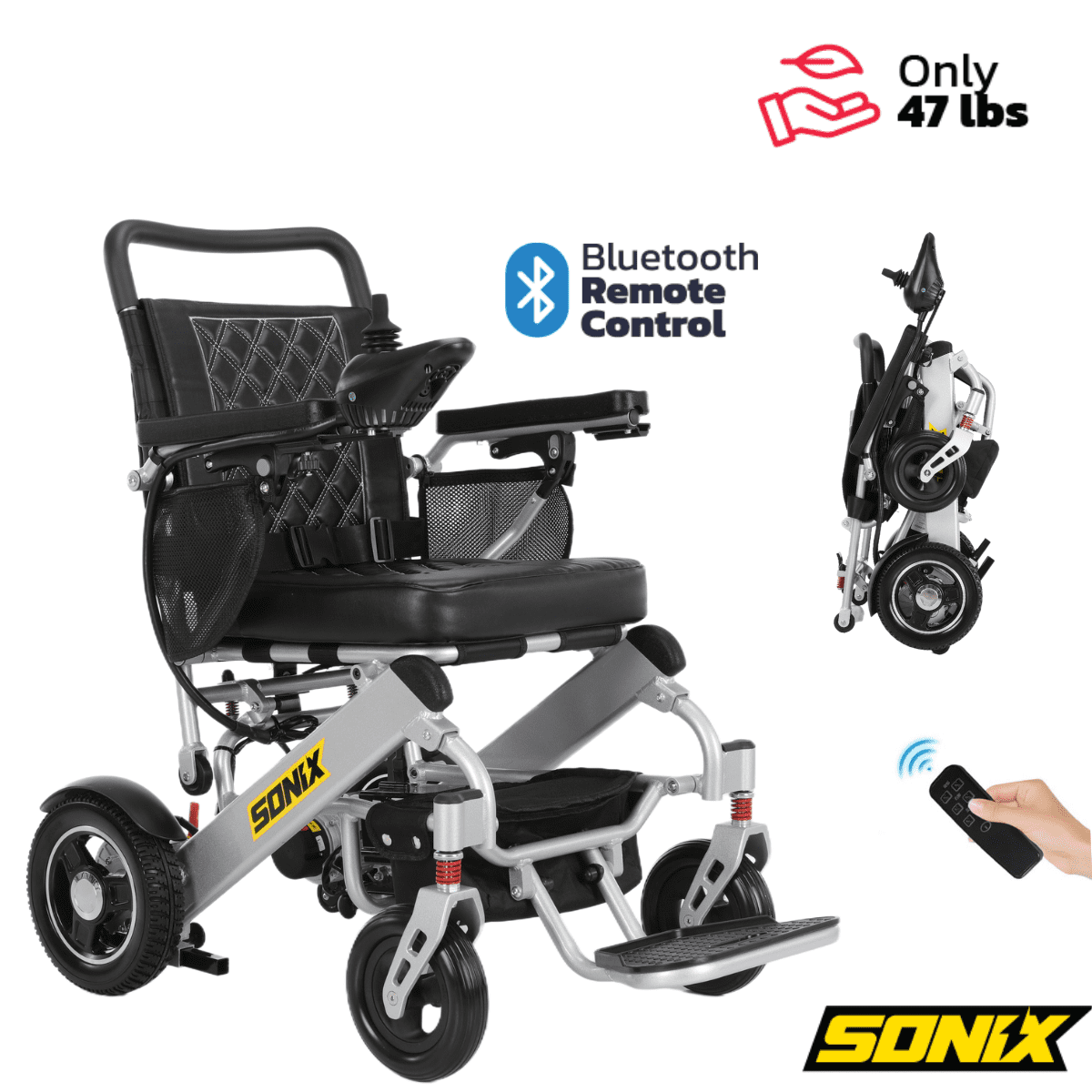 Rubicon DX07 Lightweight All Terrain Electric Wheelchair for Adults ...