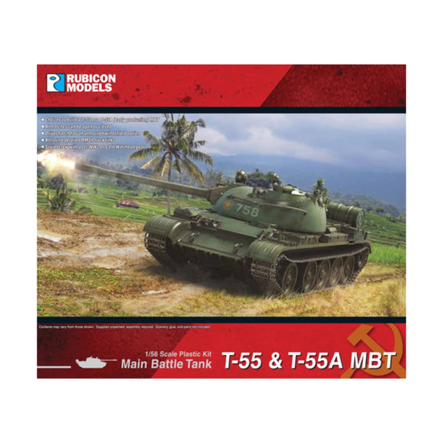 Rubicon Models T-55 & T-55A (early production) MBT New - Walmart.com