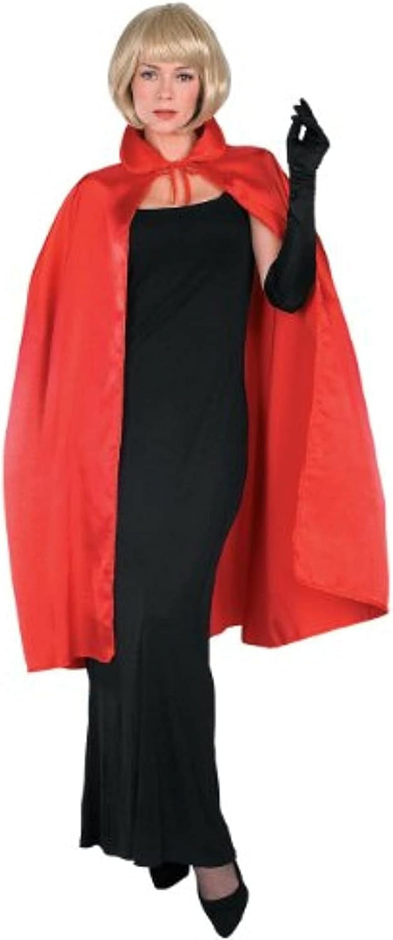 Rubie's Adult 45 Red Satin Cape Costume - Walmart.com