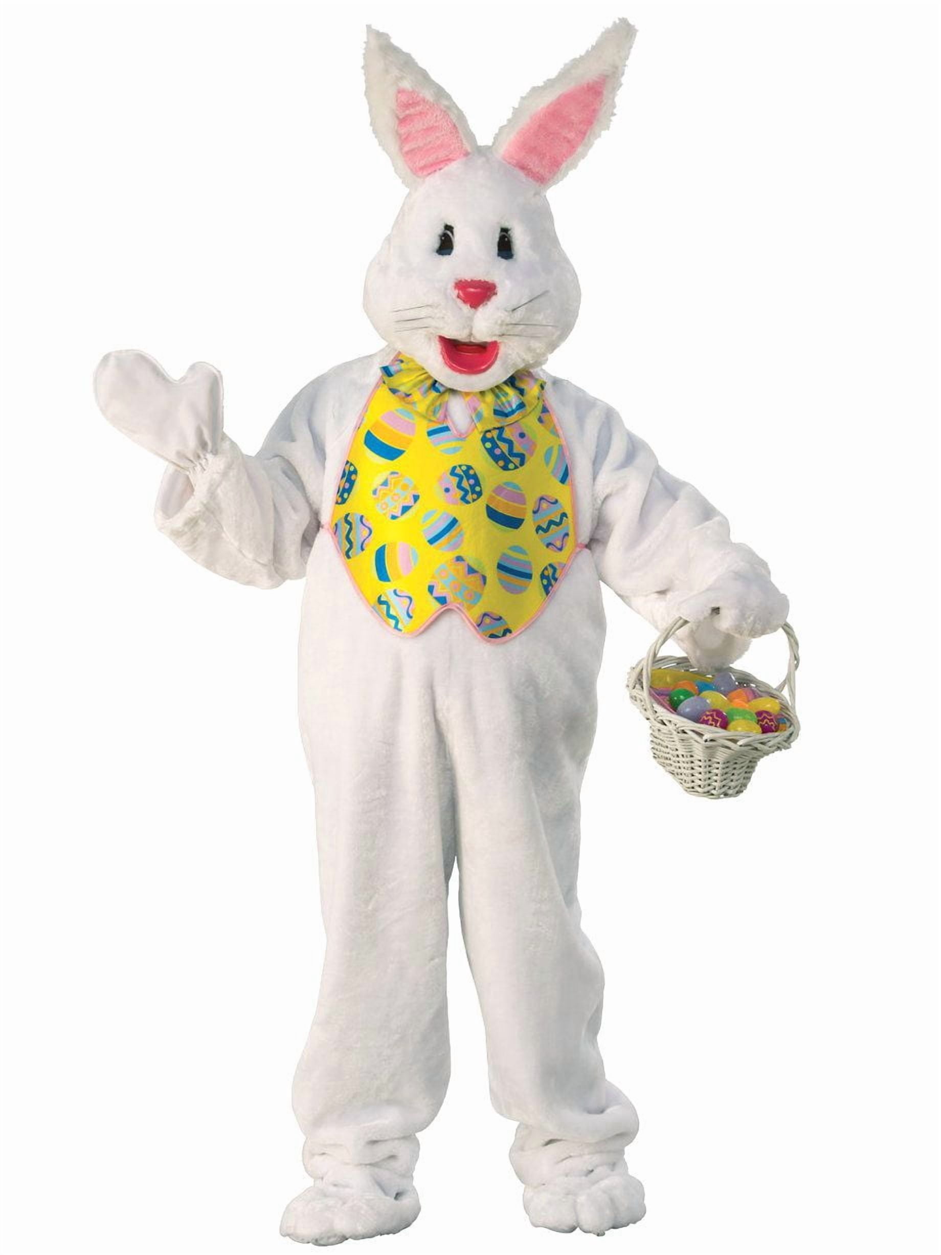 Rubies Fluffy Easter Bunny Mascot Costume for Adults, Unisex XL ...