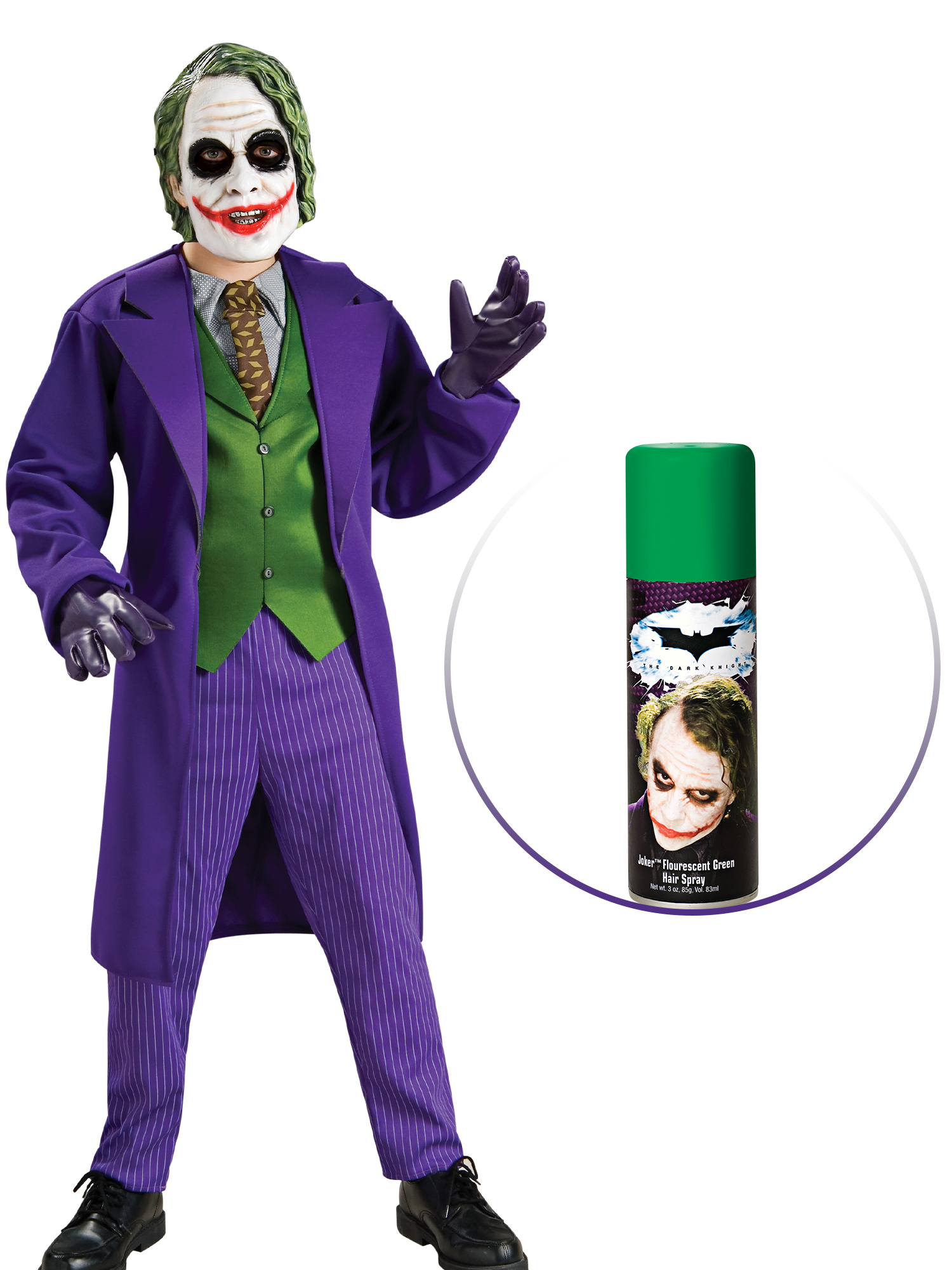 Batman Deluxe Joker Wig And Makeup Kit Saubhaya Makeup