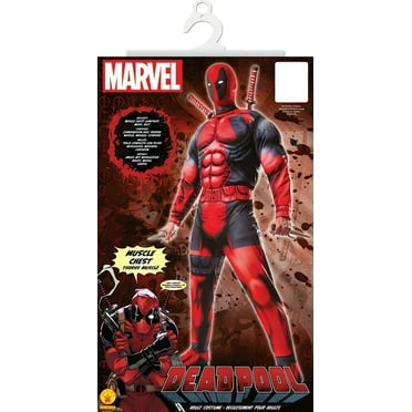 Adult Halloween Mens Deluxe Deadpool Costume - Standard One-Size ...