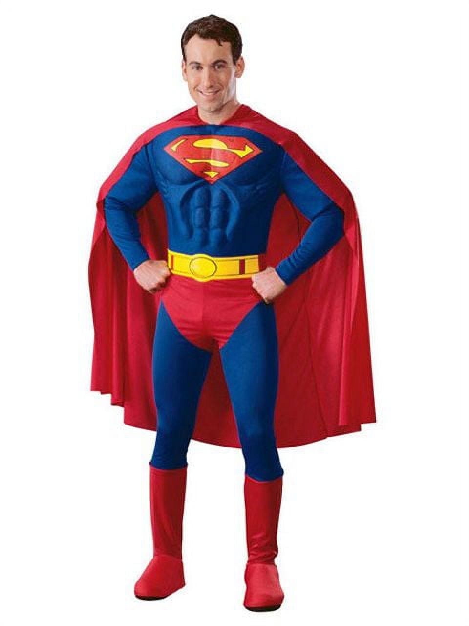 DC Comics Classic Superman Deluxe Muscle Chest Costume for Adults by ...