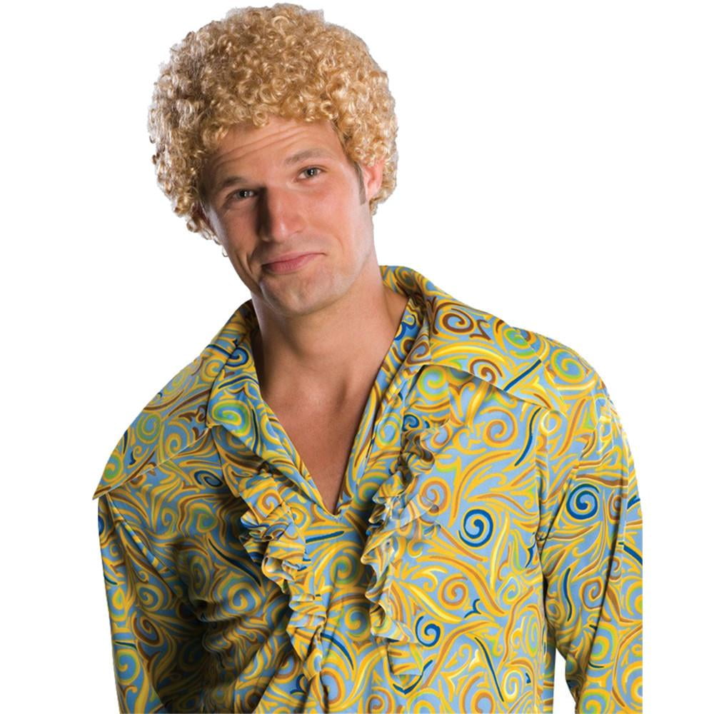 Rubie's Tight Curl Men's Adult Blonde Will Farrell 1970's Disco Costume ...