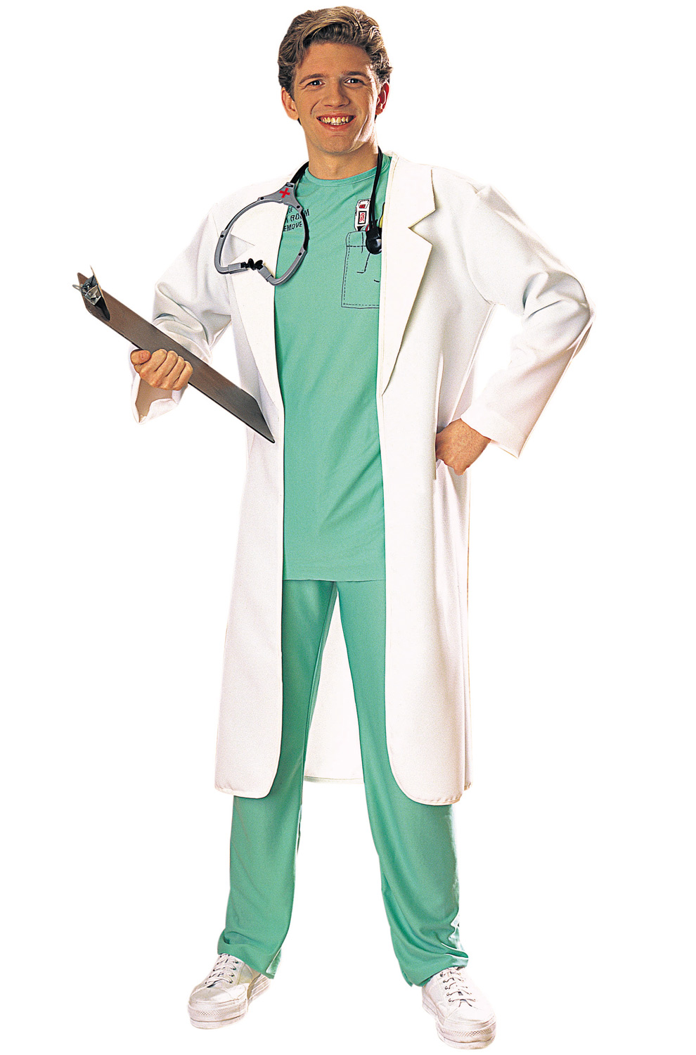 Rubie's White Medical Jacket Doctor Surgeon Lab Coat Men's Halloween ...