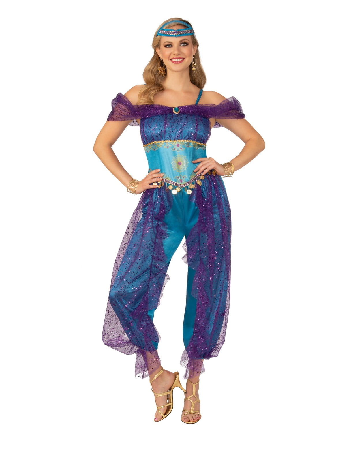 Rubies Blue Genie Costume for Adults, Women's Large - Walmart.com