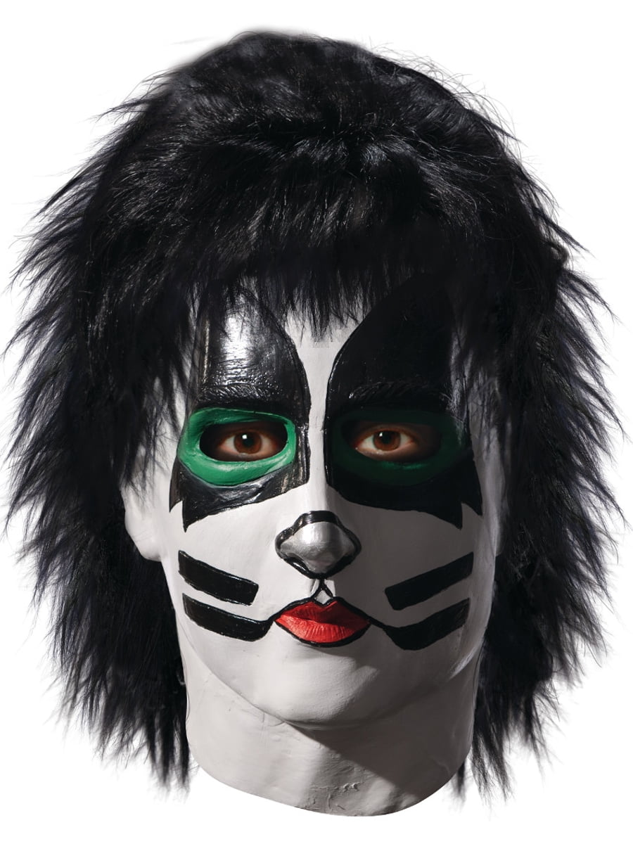 Adult Kiss Peter Criss Catman Costume Deluxe Mask - Walmart.com