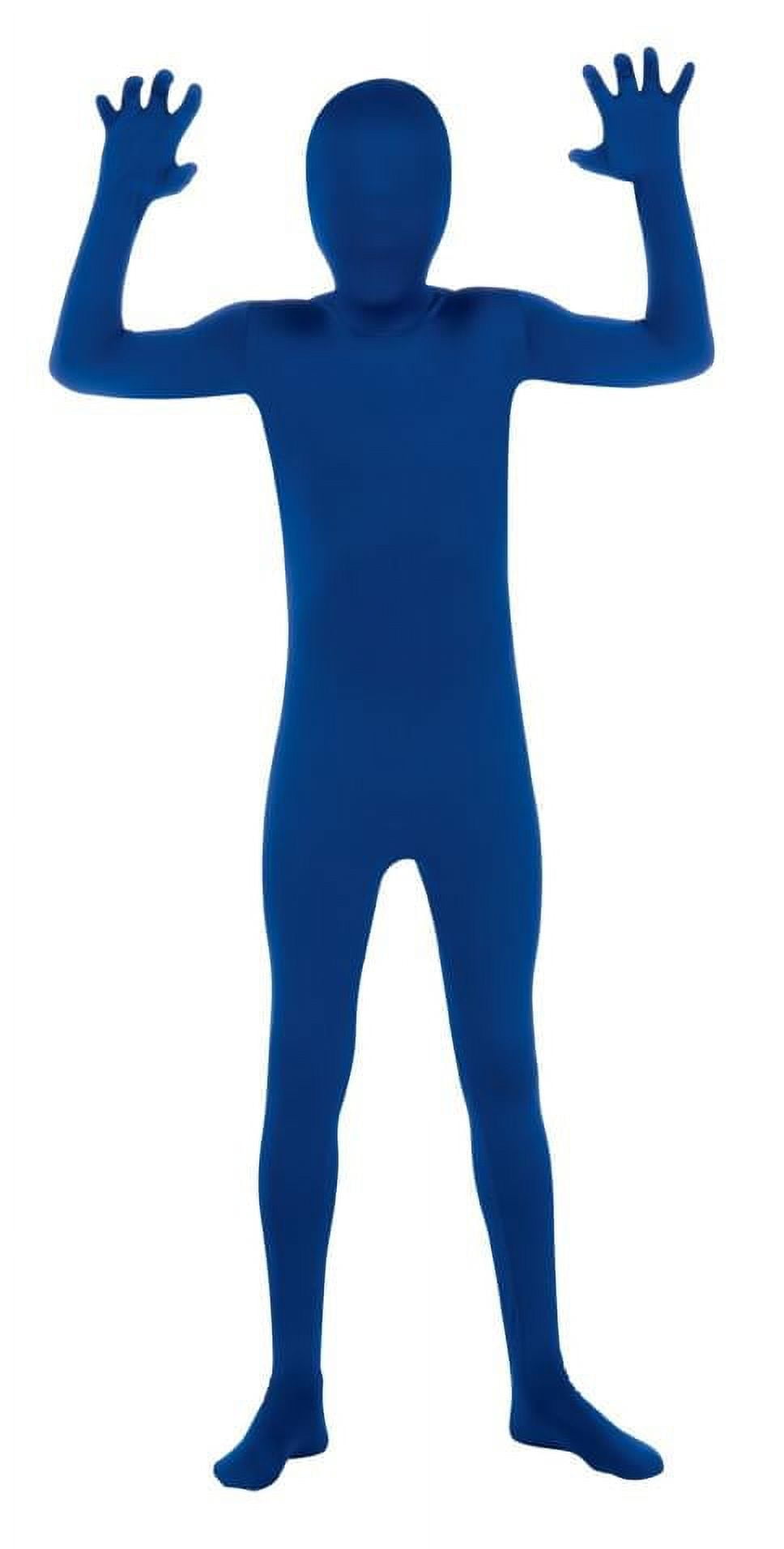 Rubies Costume Co Child's Second Skin Blue Zentai Costume Jumpsuit Boys ...