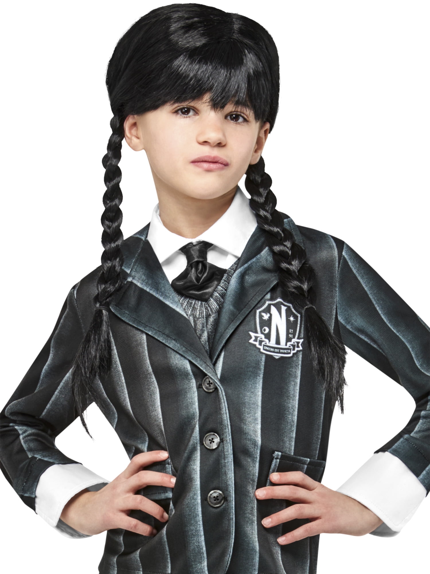Rubies II Multicolor Wednesday Addams Wig for Child - Walmart.com