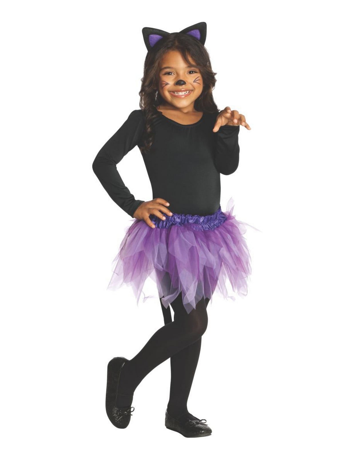 RUBIES II Kitty Cat Tutu Dress Costume for Girls, Medium, Black Leotard ...