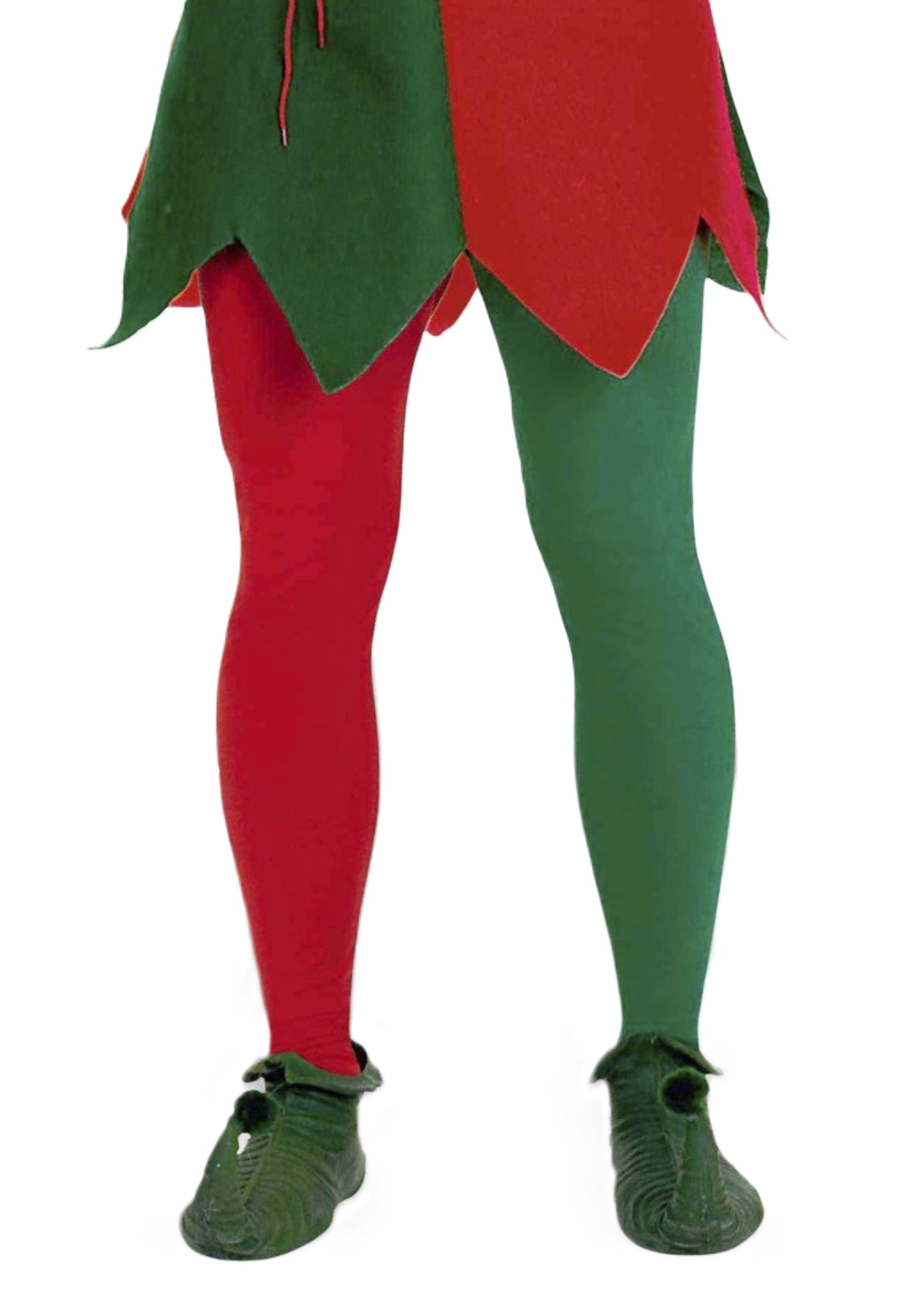 Rubies Red and Green Elf Tights for Adults, One Size - Walmart.com