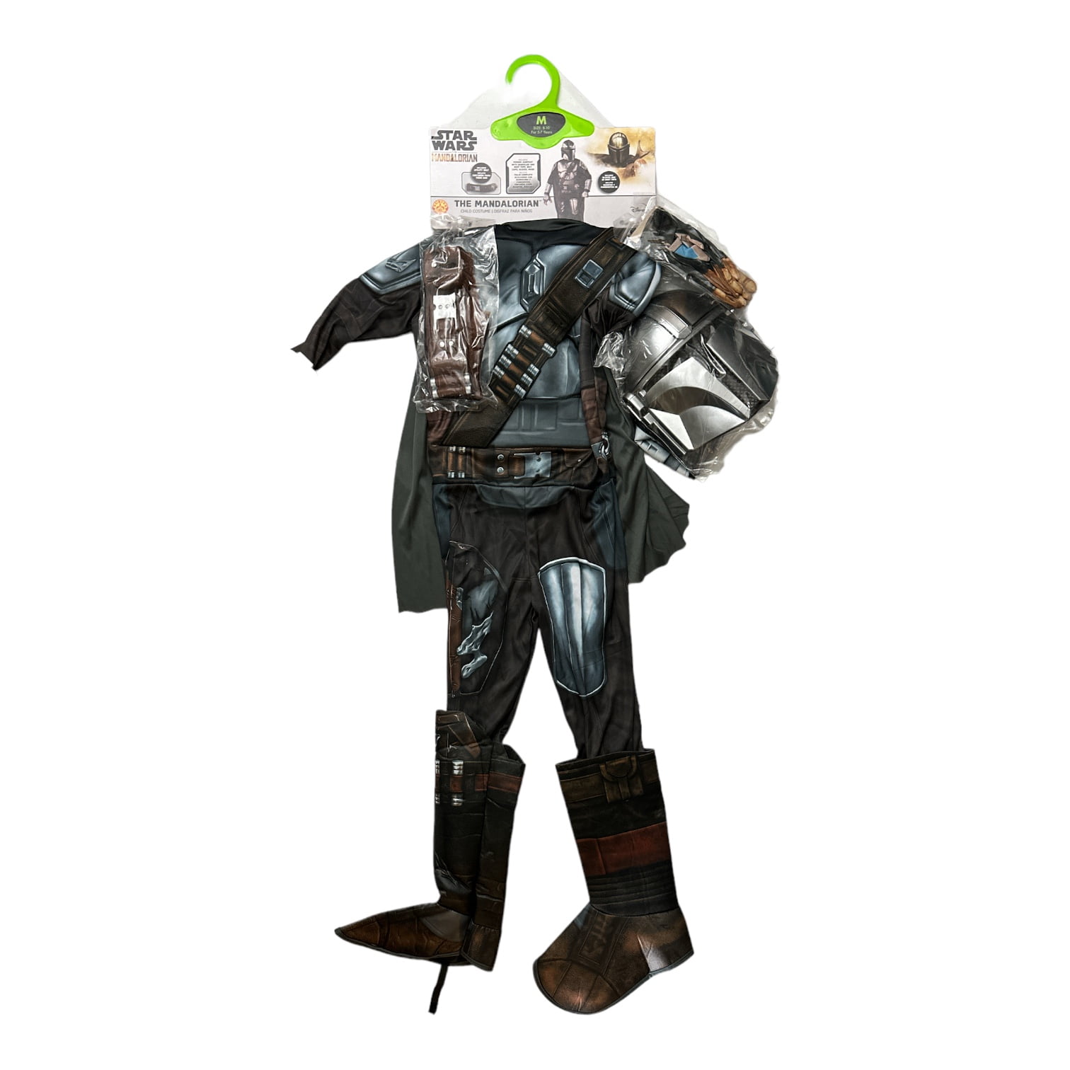 Rubies Star Wars Mandalorian Boy's Deluxe Halloween Costume with ...