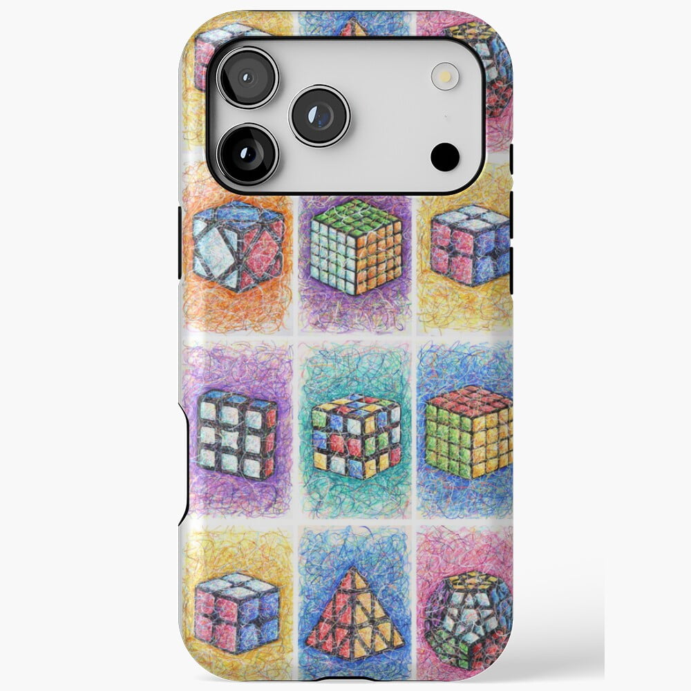 Rubik Cube Collection Graphic Cartoon Illustration Artwork Phone Case ...