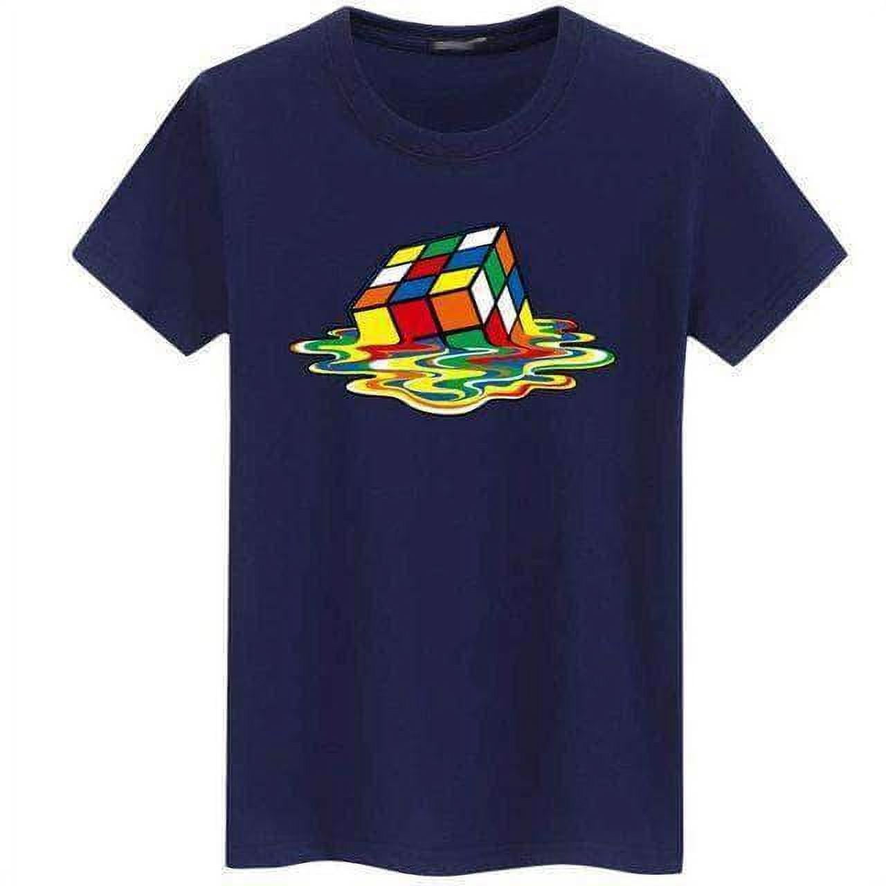 Rubik Cube Print T Shirts - Walmart.com