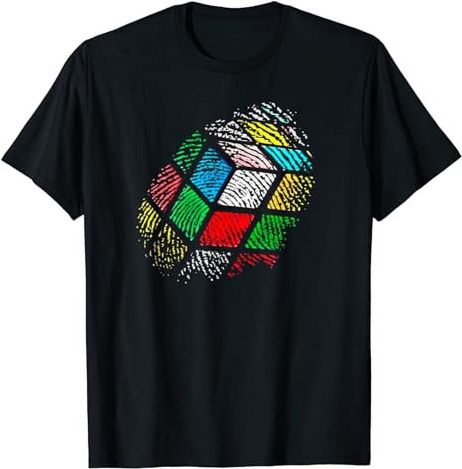 Rubik Fingerprint Cube Kids Men Women T-Shirt - Walmart.com