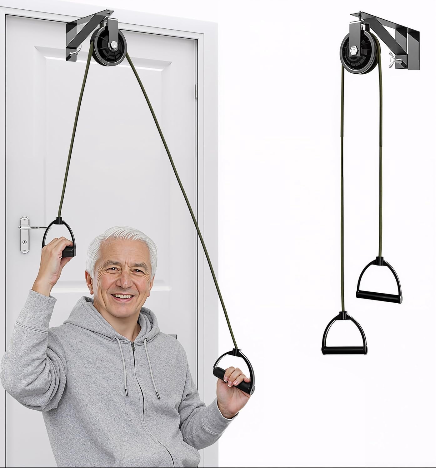 Rubinzhi Shoulder Pulley For Physical Therapy With Fixed Metal Bracket ...