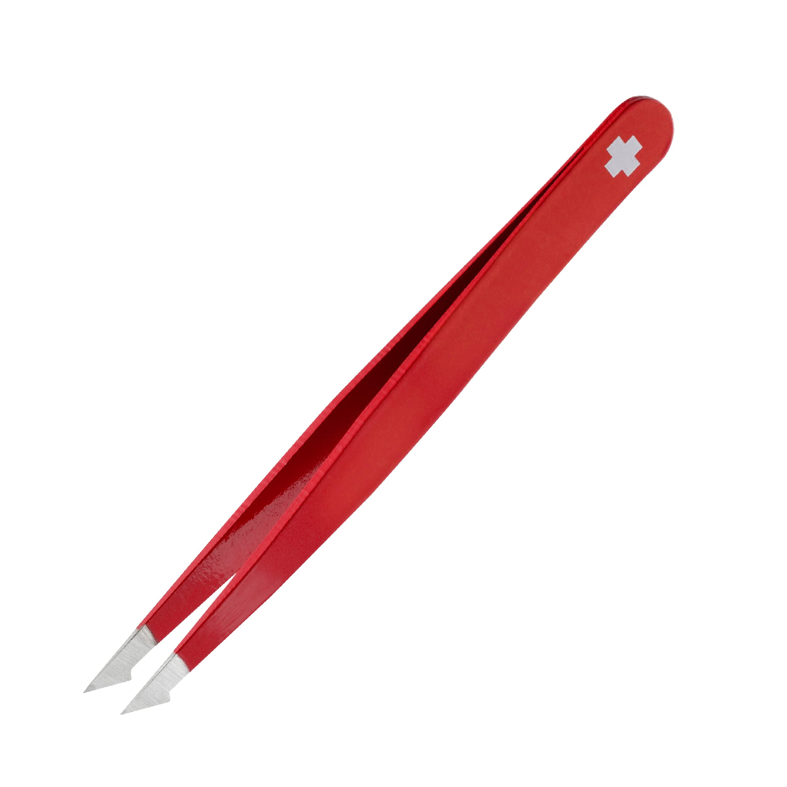 Rubis Evolution Swiss Cross Stainless Steel Tweezers Combined Pointed/Slanted Tips for Precise ...