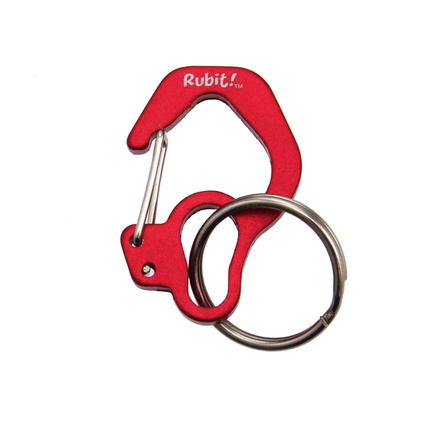 Rubit! Curve Shaped Dog Tag Clip Red Medium - Walmart.com