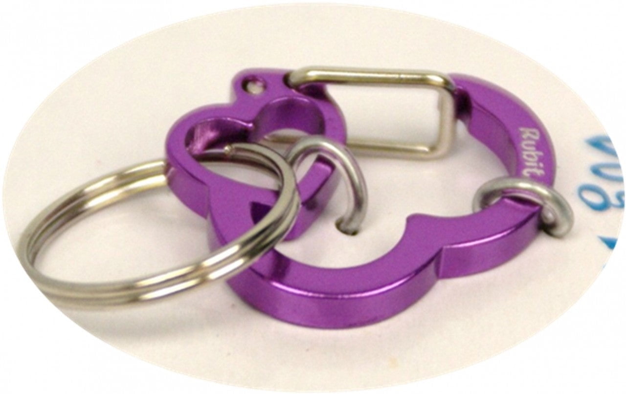 Rubit! Heart Shaped Dog Tag Clip Purple Small - Walmart.com