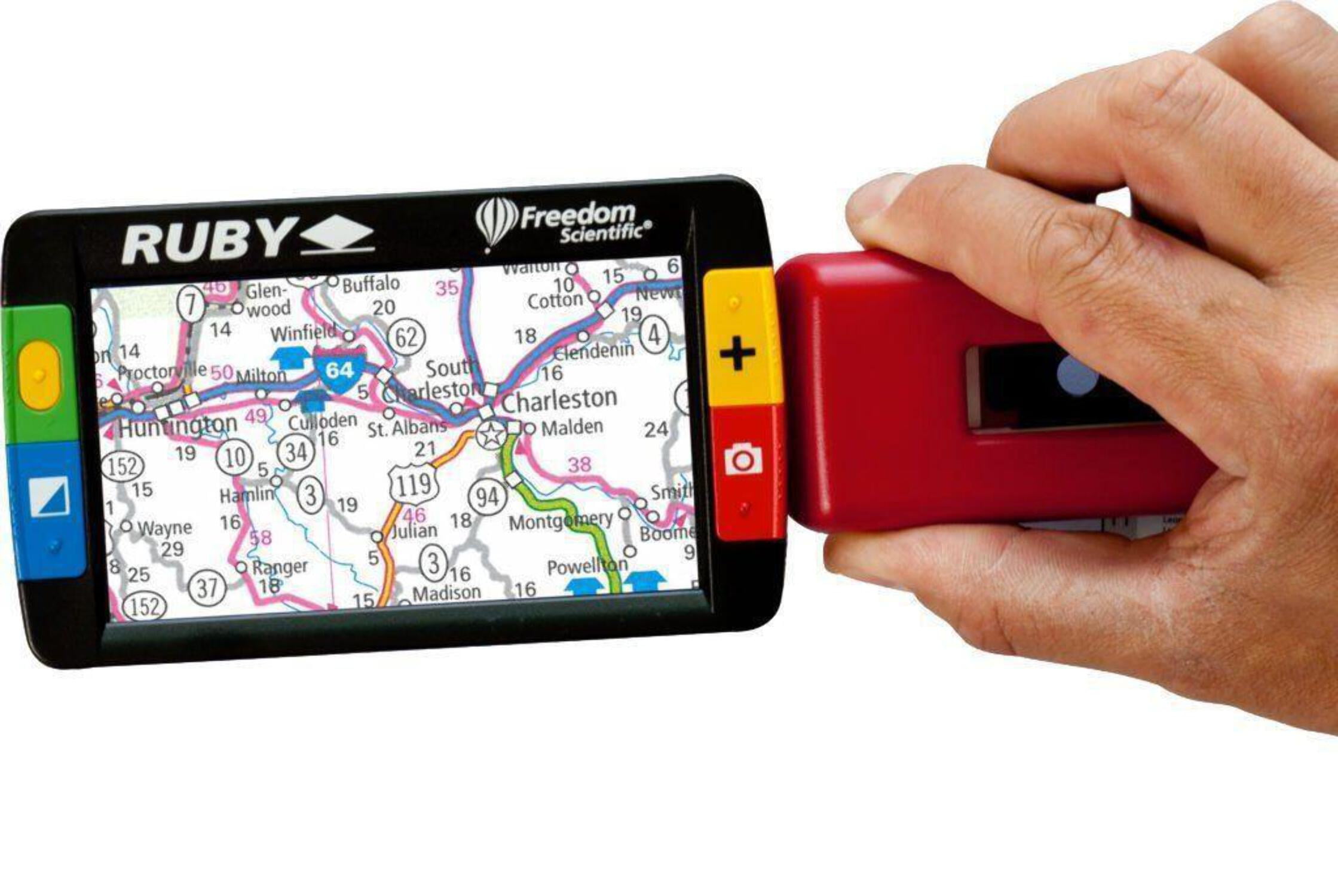 Ruby 4.3 SD Handheld Portable Video Magnifier with Built-in LED Light ...