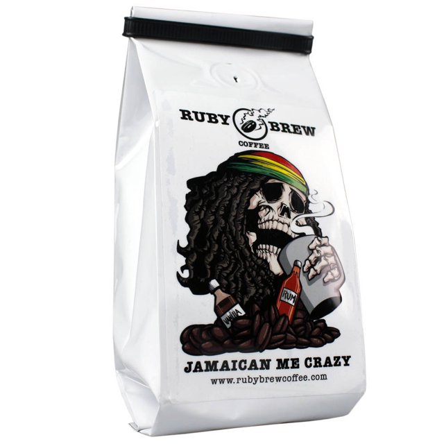 Ruby Brew Coffee 16 oz Jamaican Me Crazy Coffee Blend Ground Medium Roast Vanilla Rum - Walmart.com