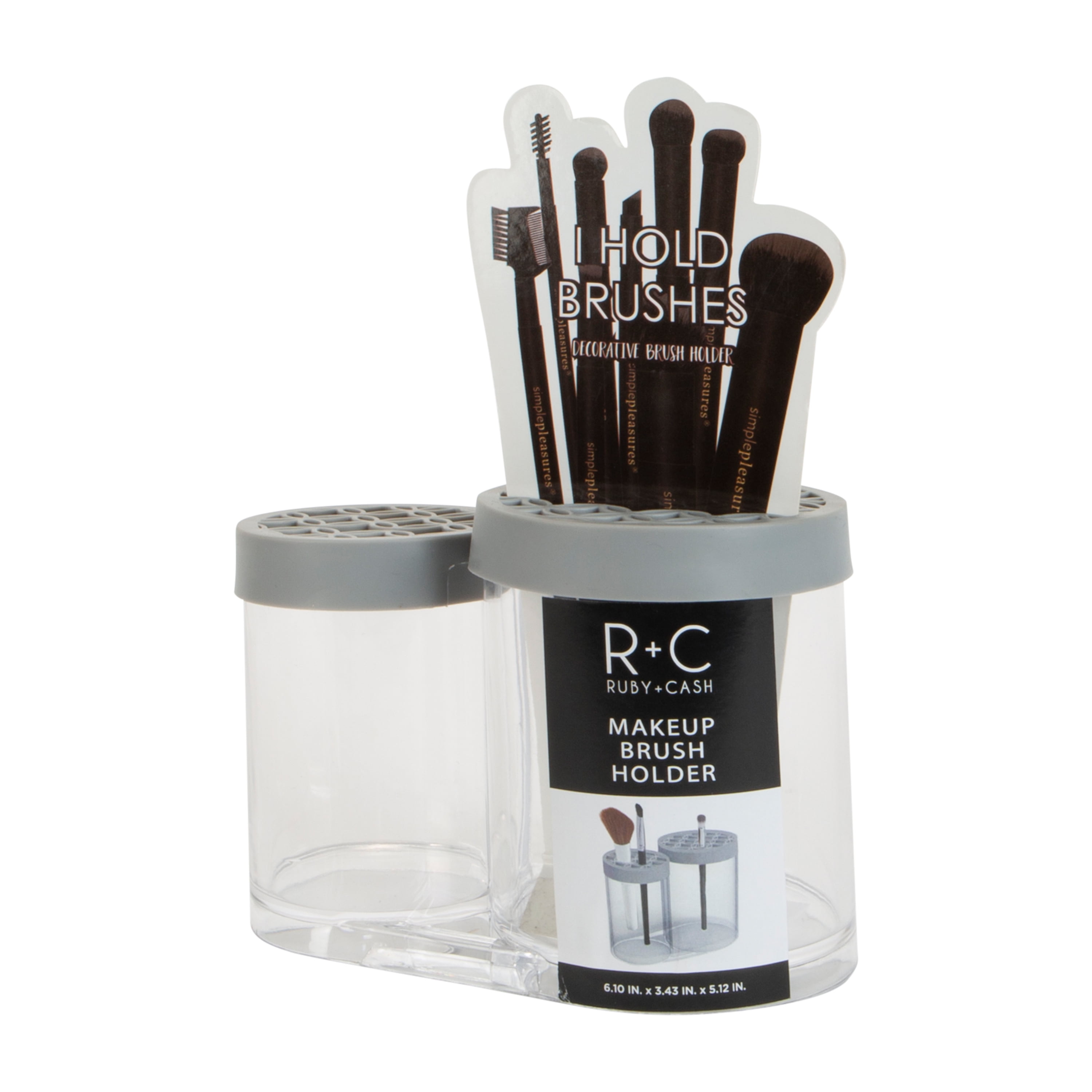 Ruby + Cash Polystyrene Cosmetic Brush Organizer - Walmart.com