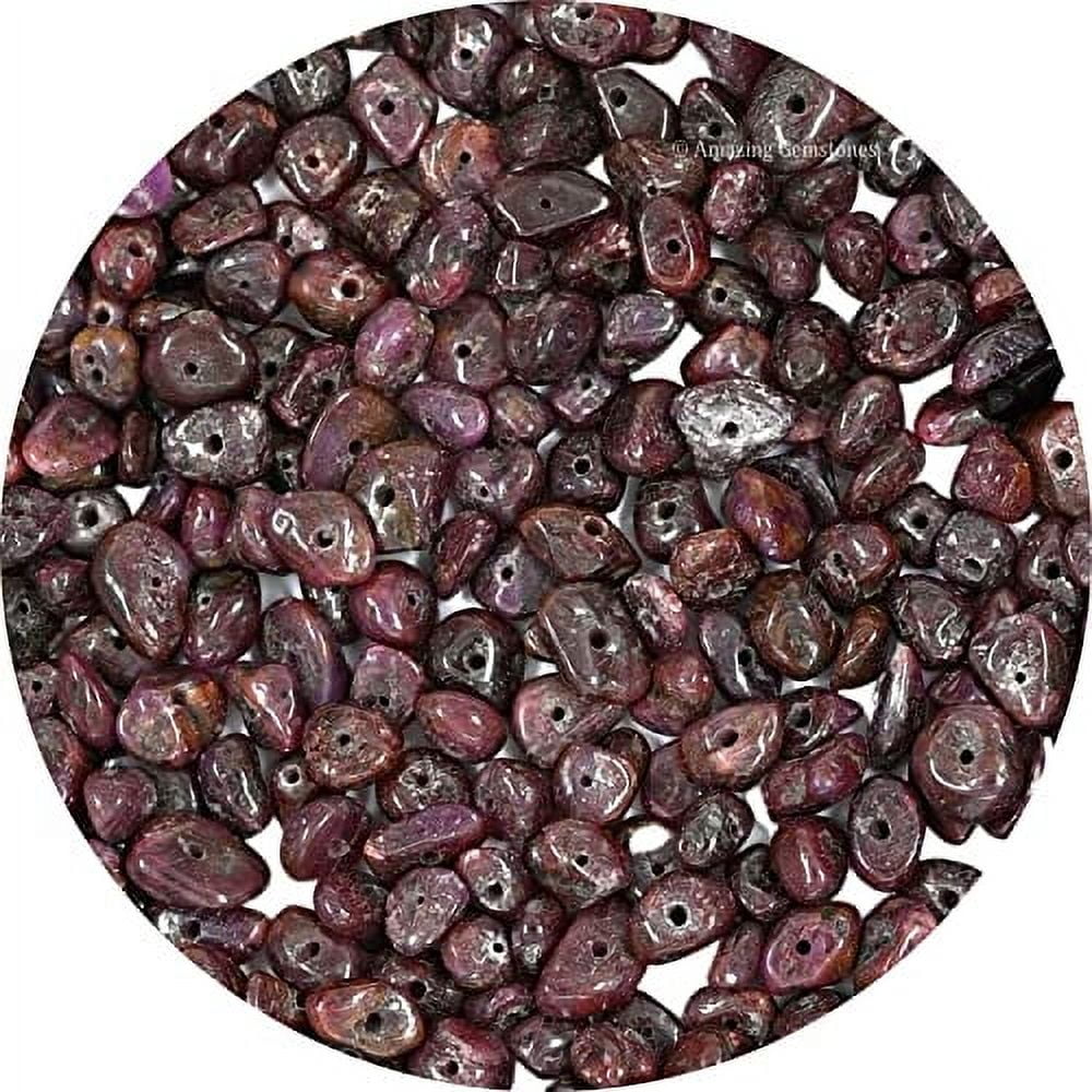 Ruby Crystal Chips - Healing Crystals Tumbled Chips Gemstone Beads ...