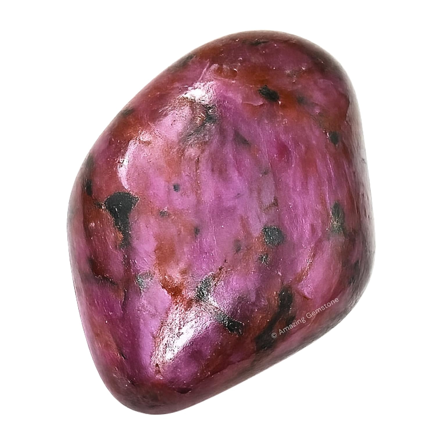 Ruby Crystal Tumbled Stones Polished Rocks - (1 Piece) - Walmart.com
